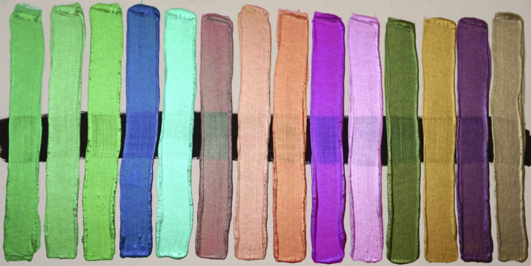 Layering and Mixing with Iridescent and Interference Acrylic Paints ...