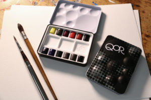 The QoR mini Half Pan Travel Set and Color Mixing | Just Paint