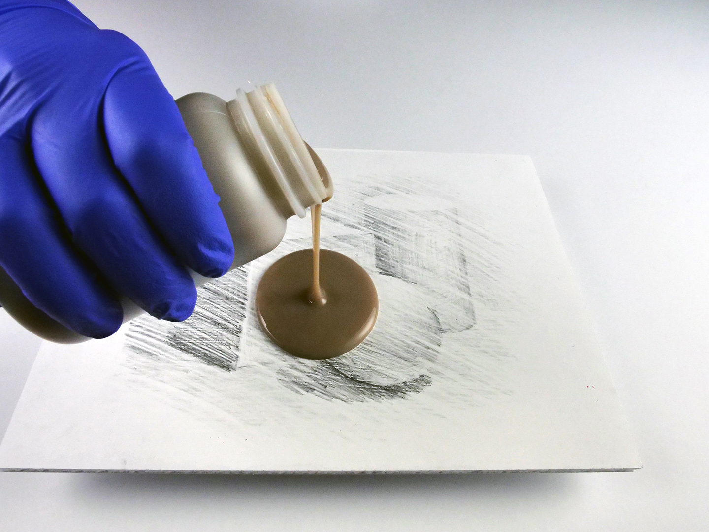 Translucent Matte Pour over a Drawing | Just Paint