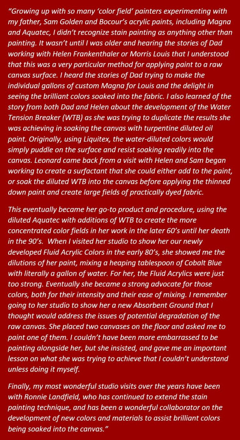 Stain Painting | Just Paint