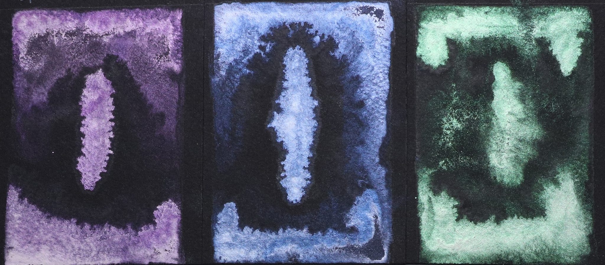 Shiny! QoR Iridescent and Interference Watercolors | Just Paint