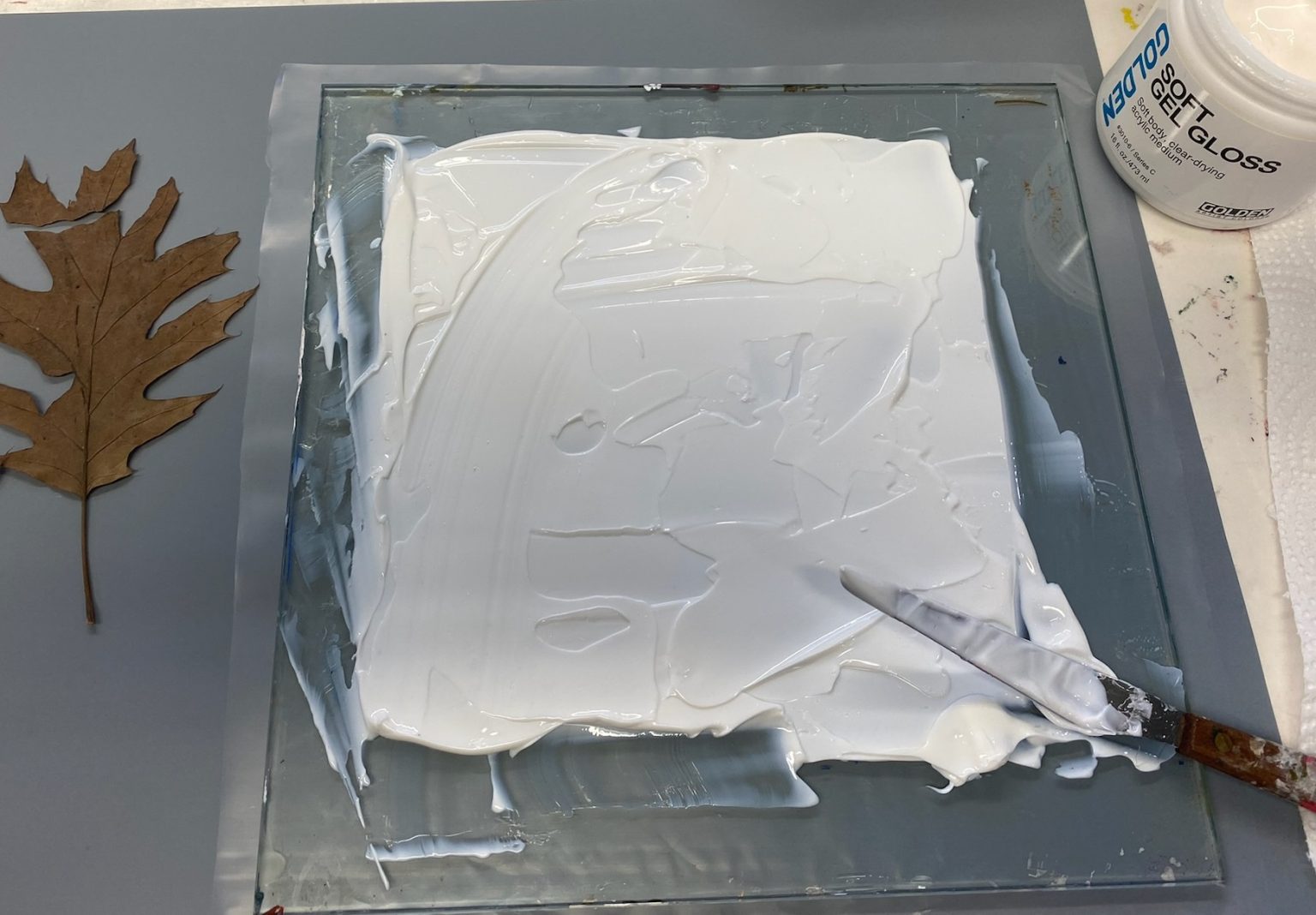 Encasing Natural Objects in Acrylics: Petals and Leaves | Just Paint